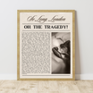 So Long, London Lyrics Poster | Taylor Swift – Big Blue Screen Studio