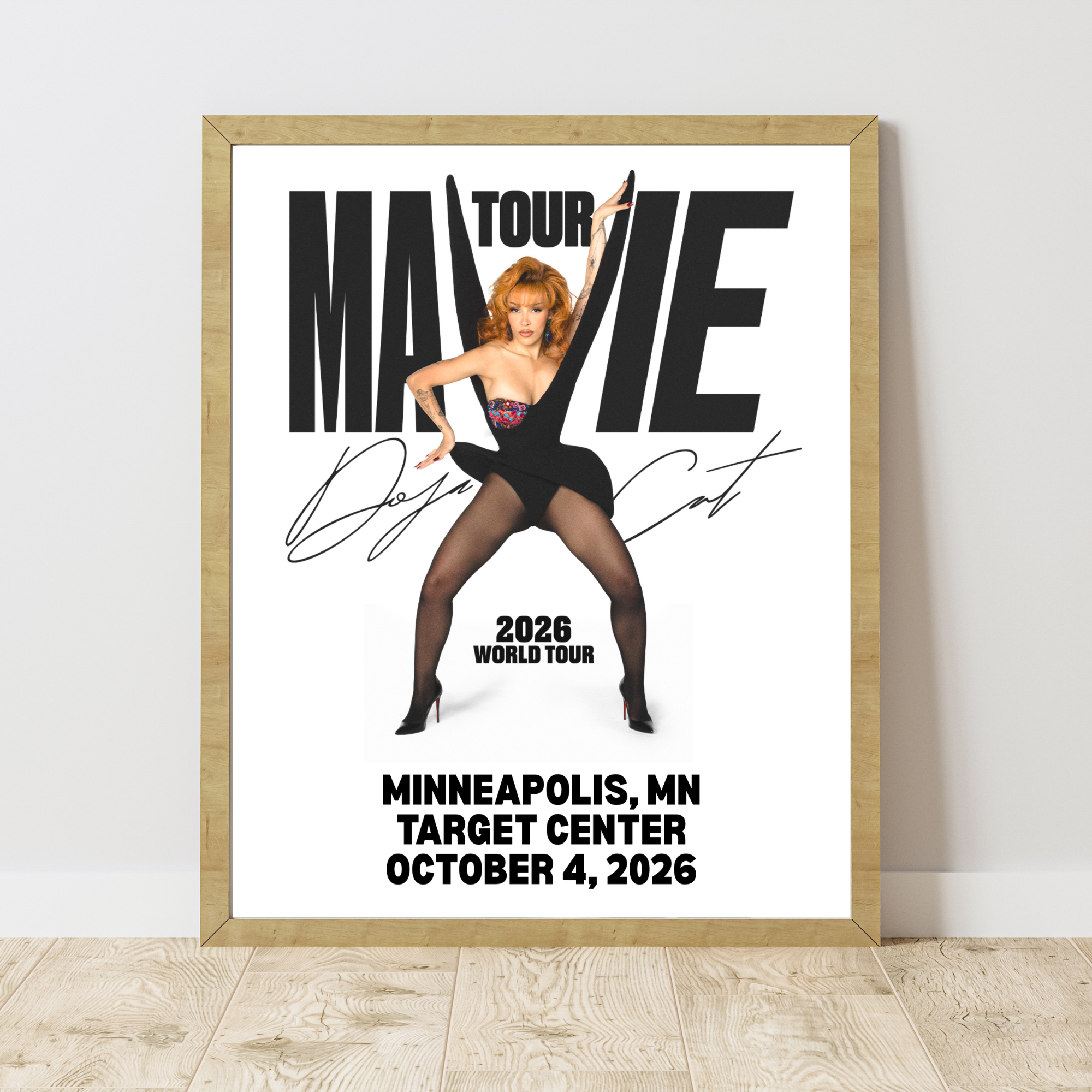 Custom Doja Cat Vie Tour Poster – Big Blue Screen Studio